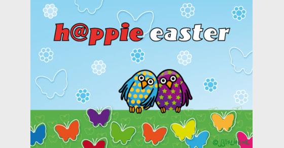 Jij is Lief - kaart: Happy easter