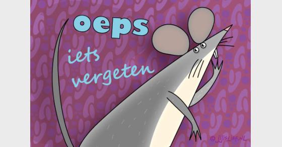Jij is Lief - kaart: Oeps iets vergeten