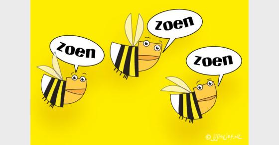 Jij is Lief - kaart: Zoen zoen zoen