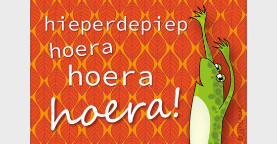 Jij is Lief - kaart: Hieperdepiep hoera!