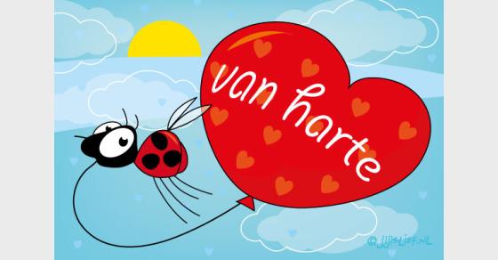 Jij is Lief - kaart: Van harte