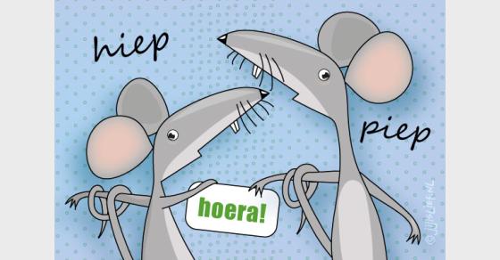 Jij is Lief - kaart: Hiep piep hoera!